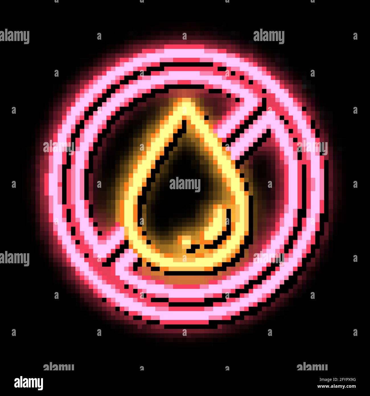 Allergen Free Trans Fat neon glow icon illustration Stock Vector Image ...