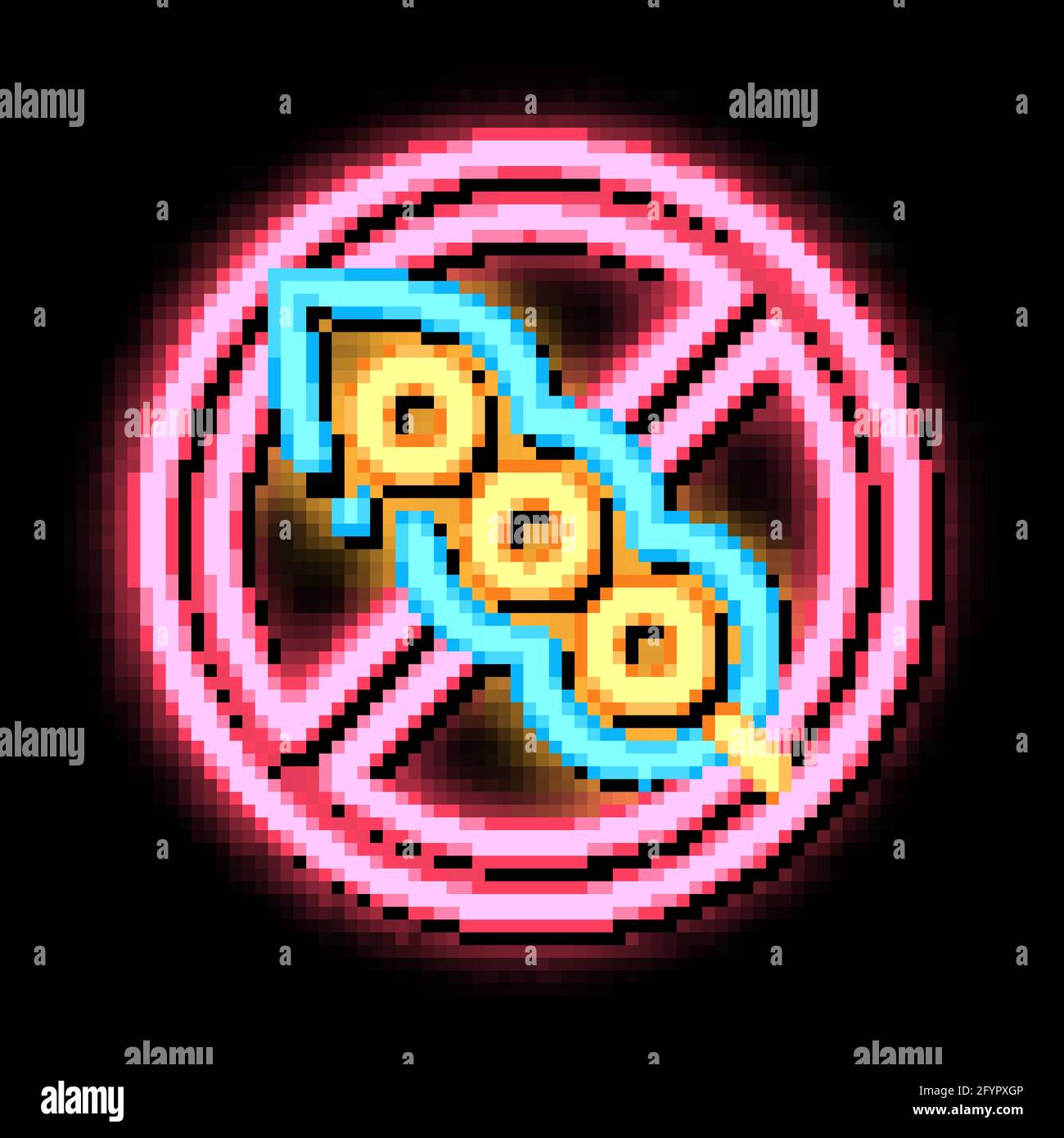 Allergen Free Trans Fat neon glow icon illustration Stock Vector Image ...