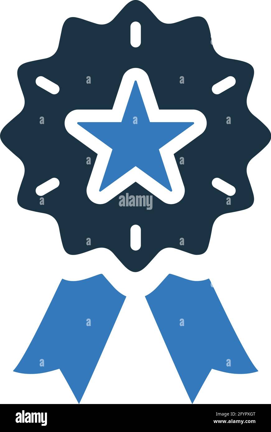 Achievement, award, best quality, ribbon icon. Beautiful design and ...