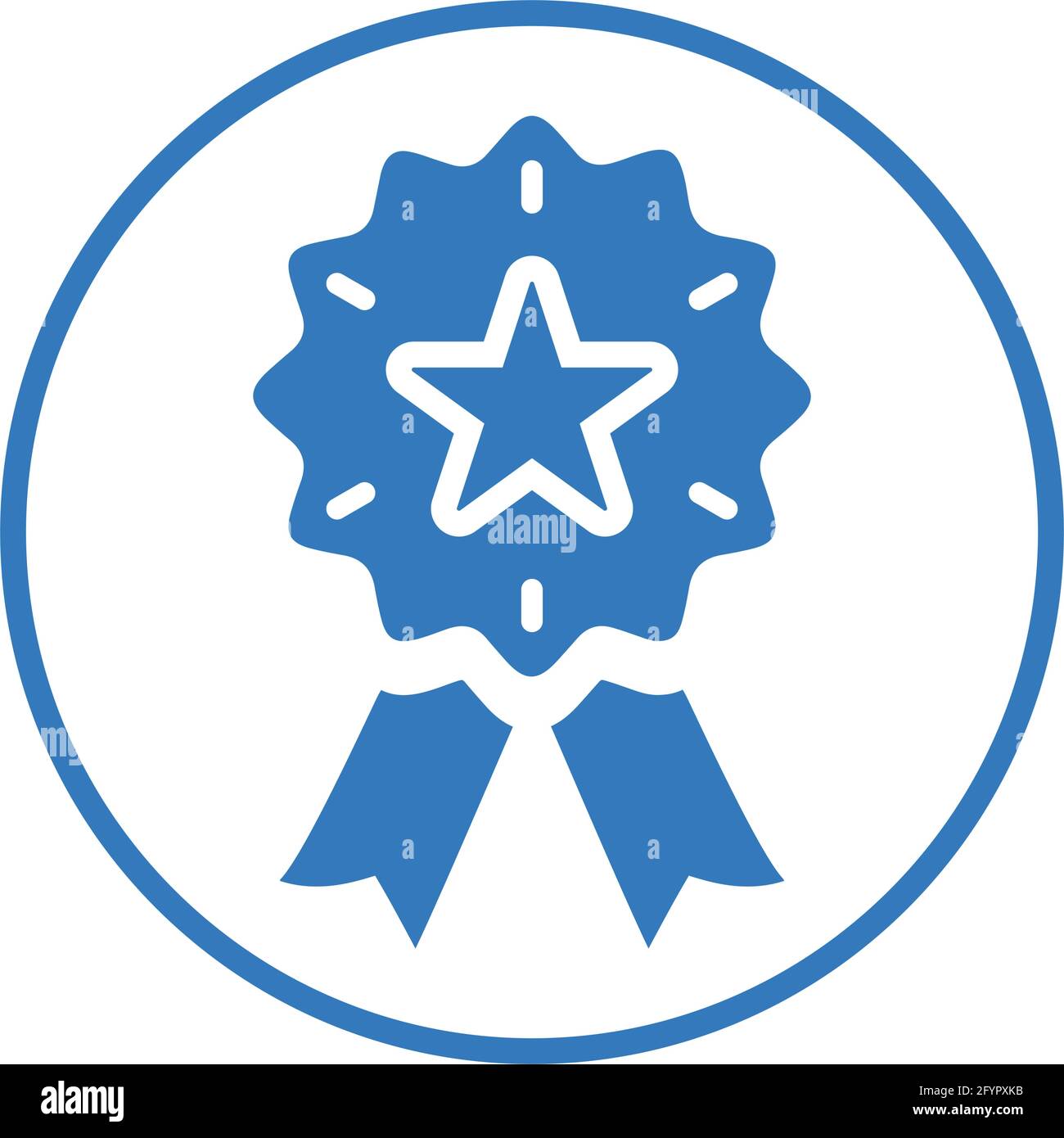 Achievement, award, best quality, ribbon icon. Beautiful design and ...