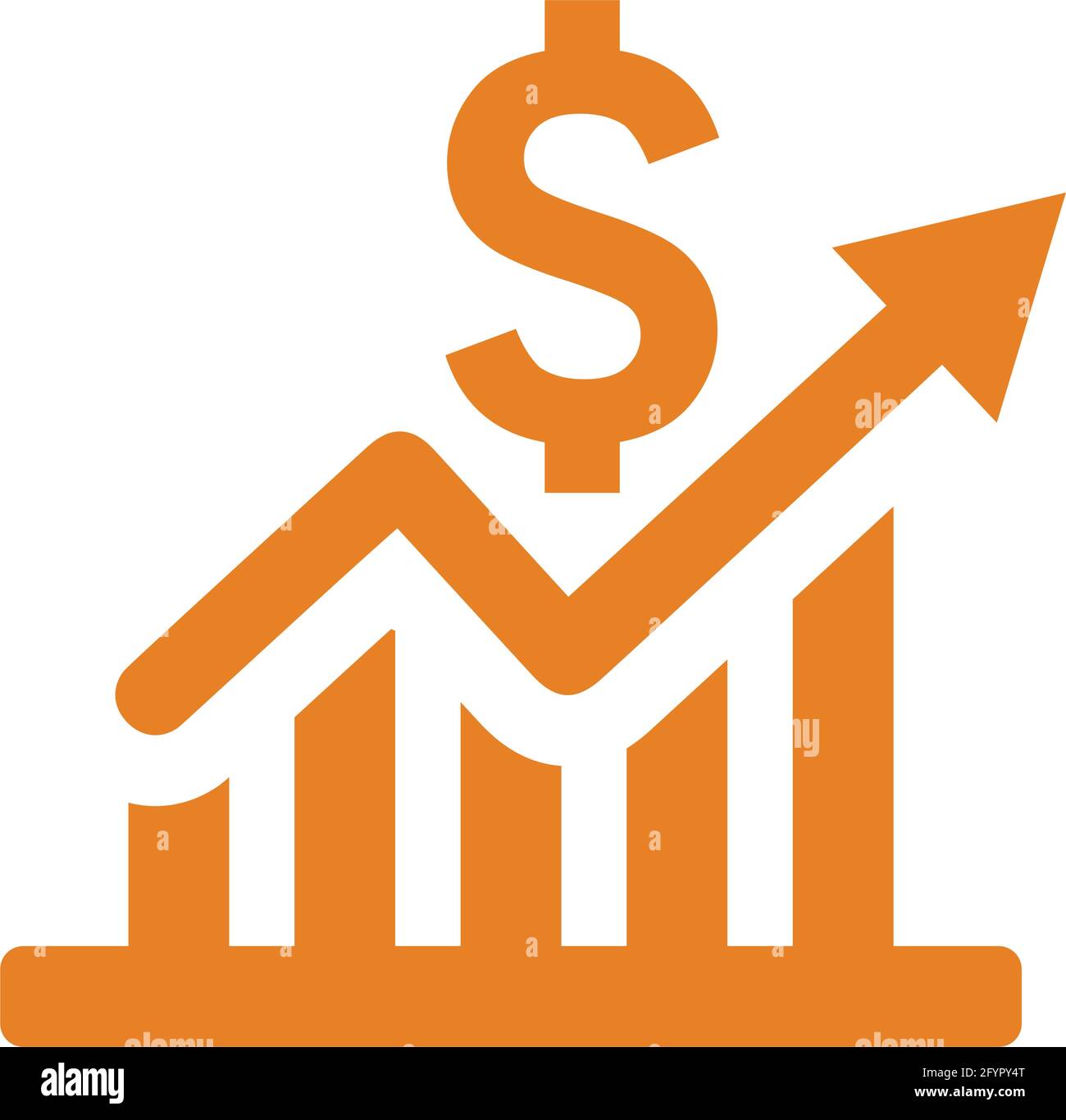 Profit, earning growth icon. Beautiful design and fully editable vector illustration for ...