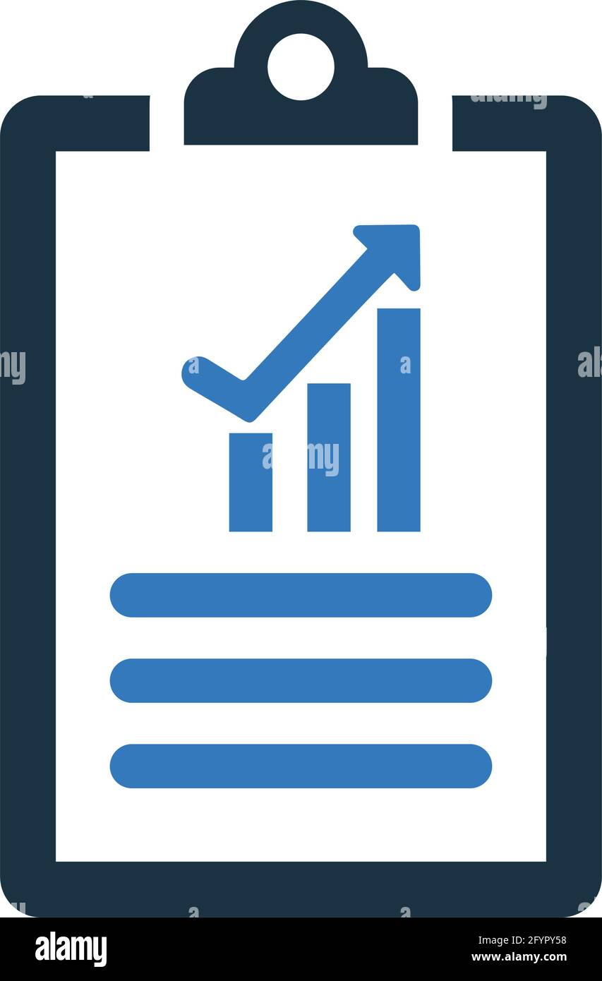 Analytics, growth data, report icon. Beautiful design and fully ...