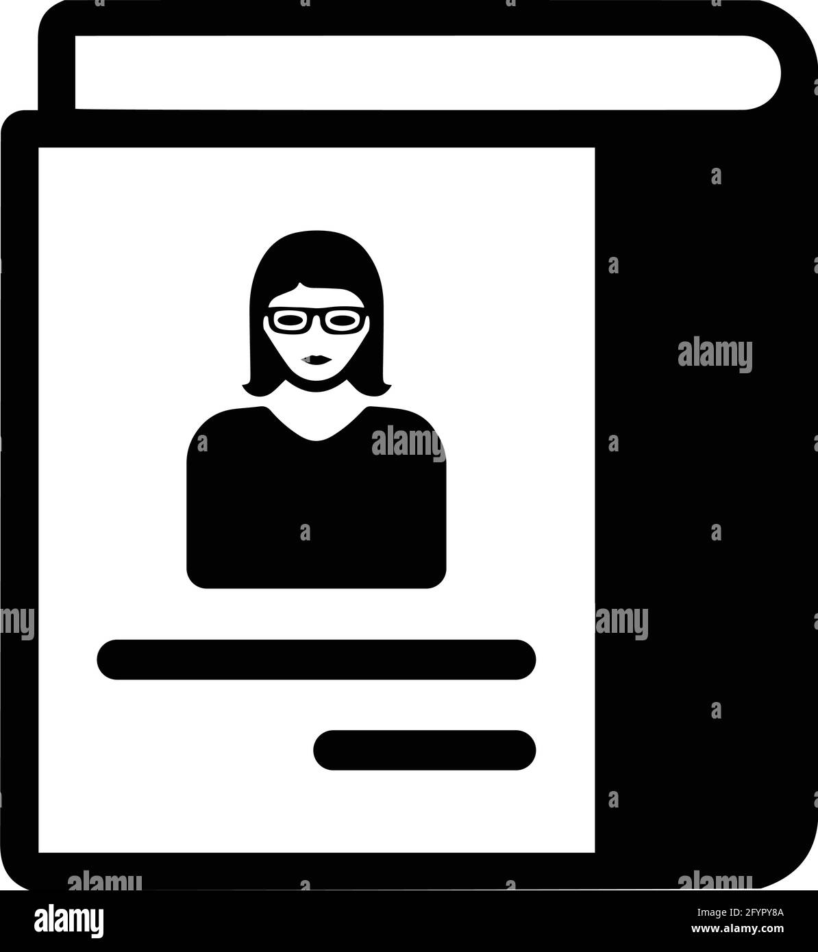 Simple vector Illustration of Book authorship icon use for various ...