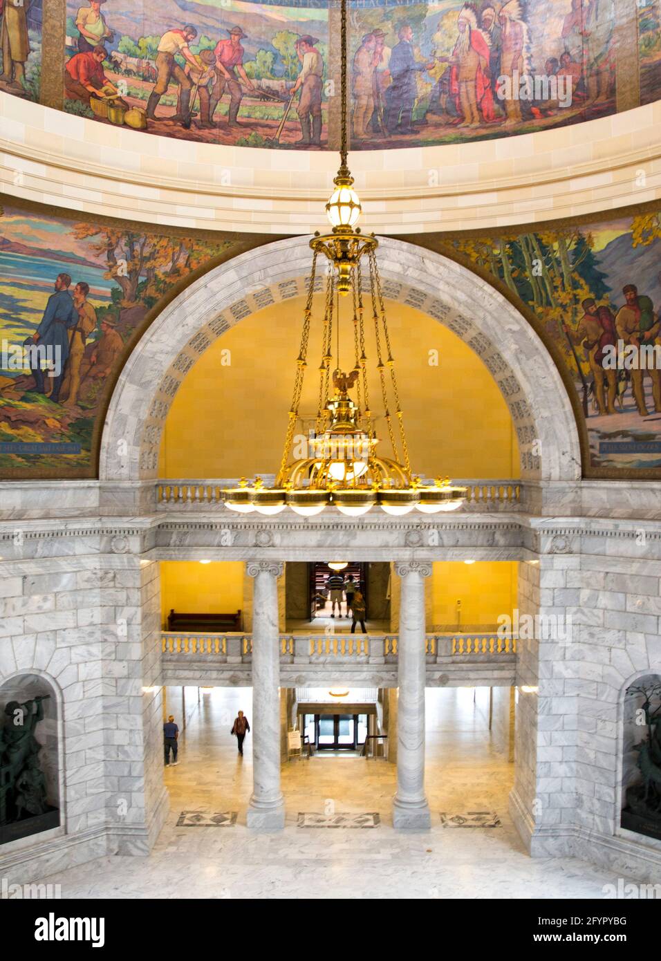 Spectacular artwork and design on walls and flooring Stock Photo - Alamy