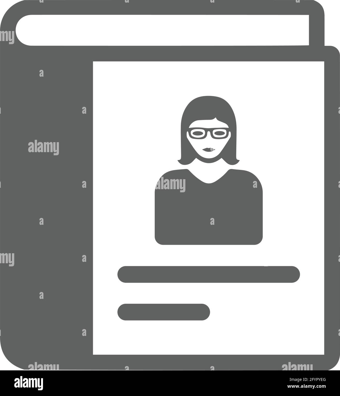 Simple vector Illustration of Book authorship icon use for various ...