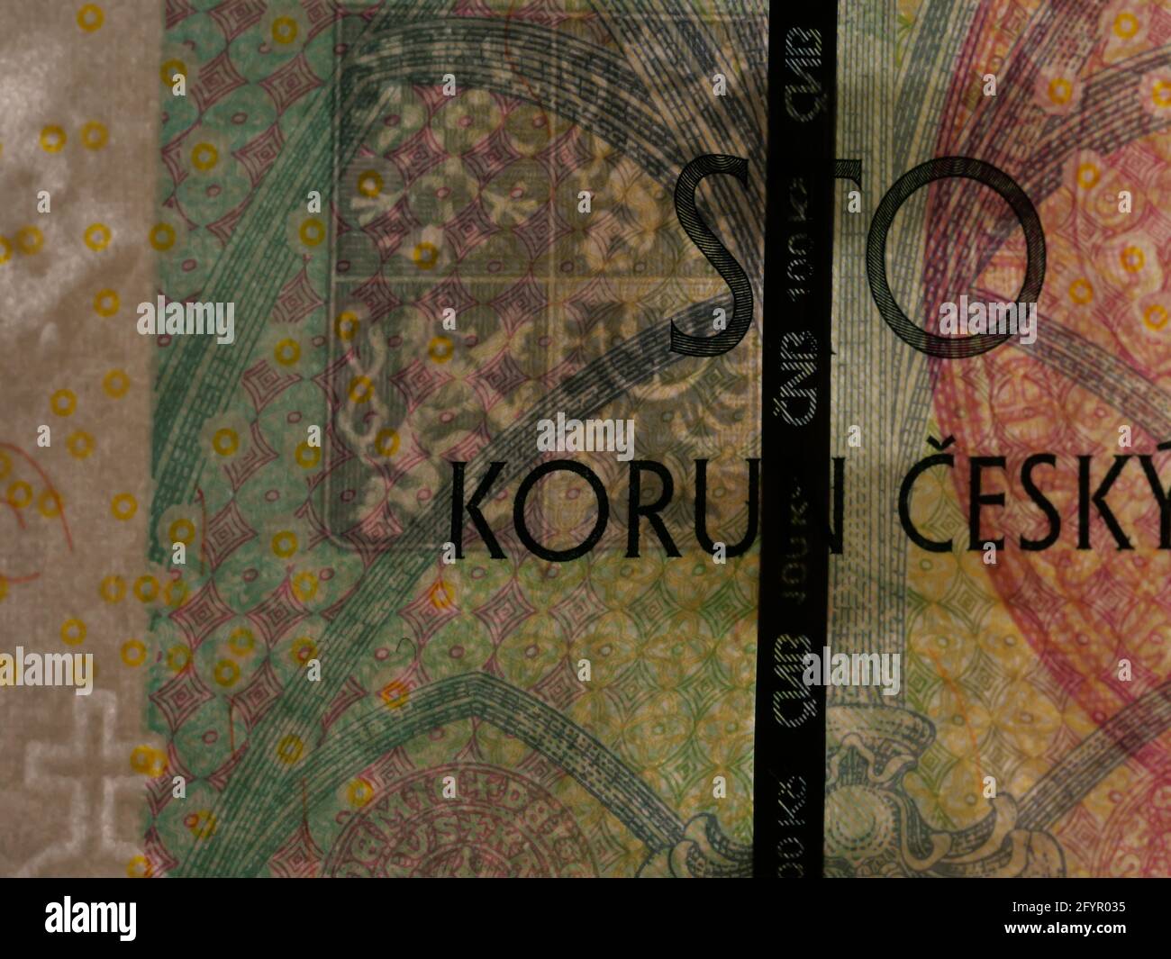 100 czech koruna bill hi-res stock photography and images - Alamy