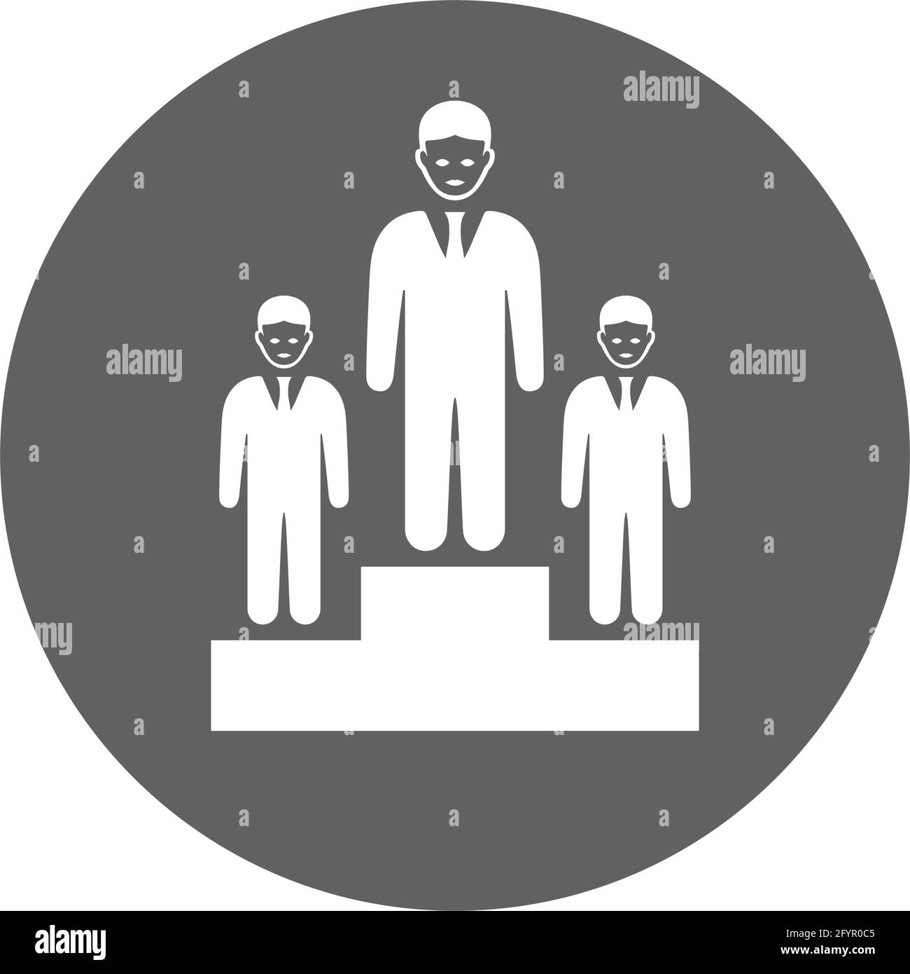 Businessman, leadership icon. Simple vector illustration for various ...