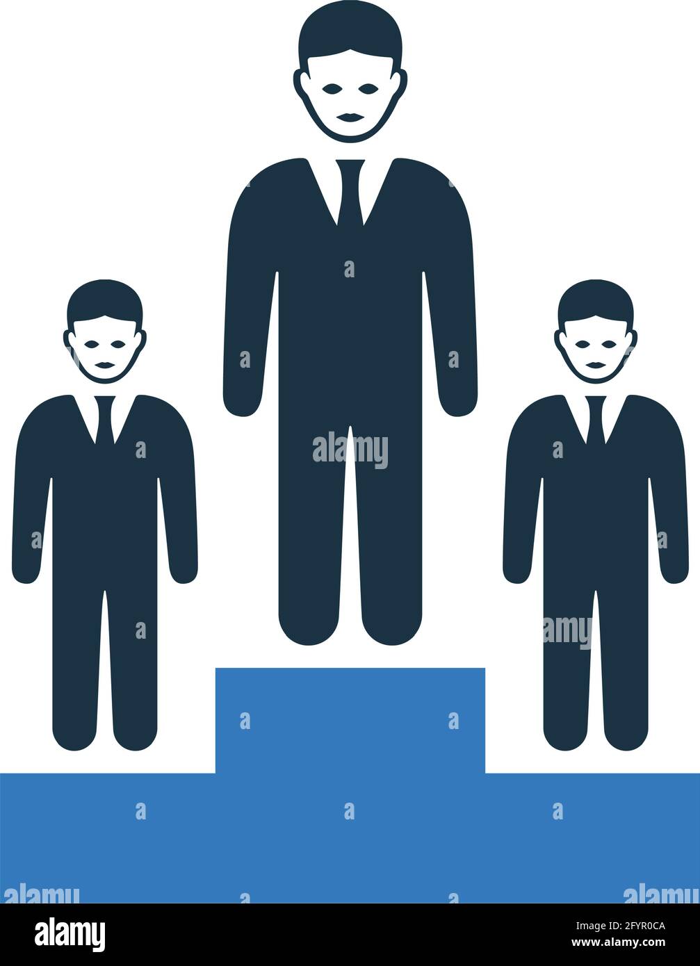 Businessman, leadership icon. Simple vector illustration for various ...