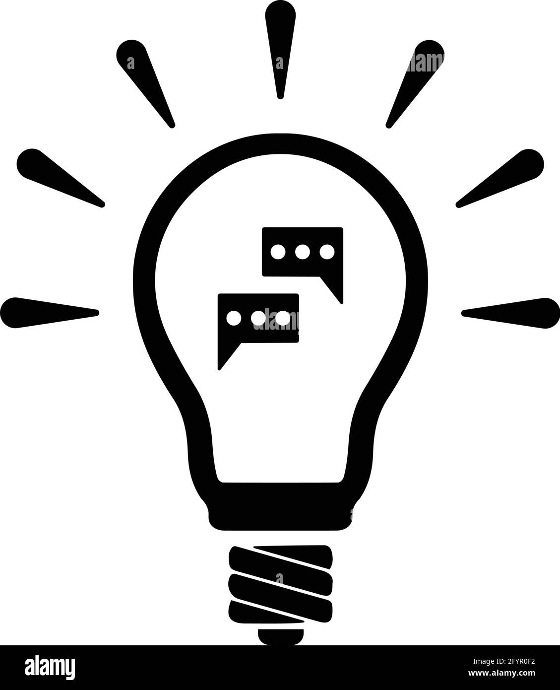 Creative thinking icon. Simple vector illustration for various use ...