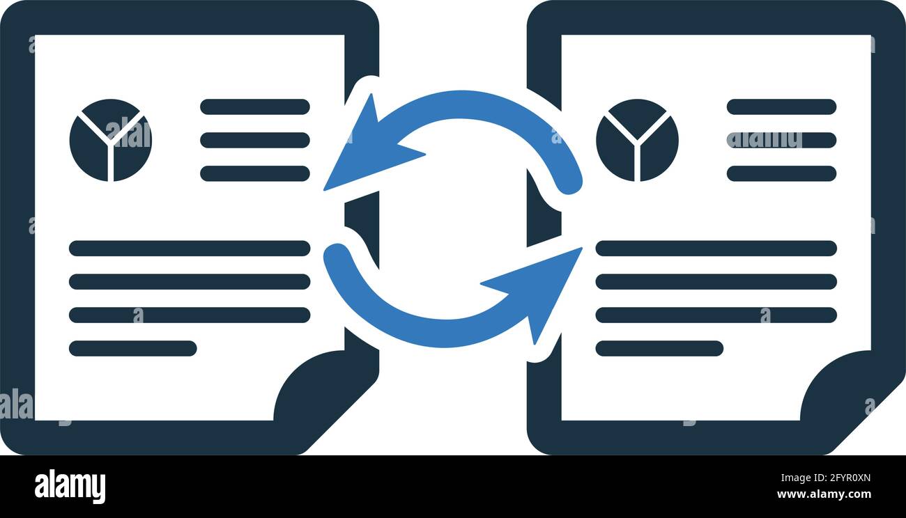 Content, data sharing icon is isolated on white background. Simple ...