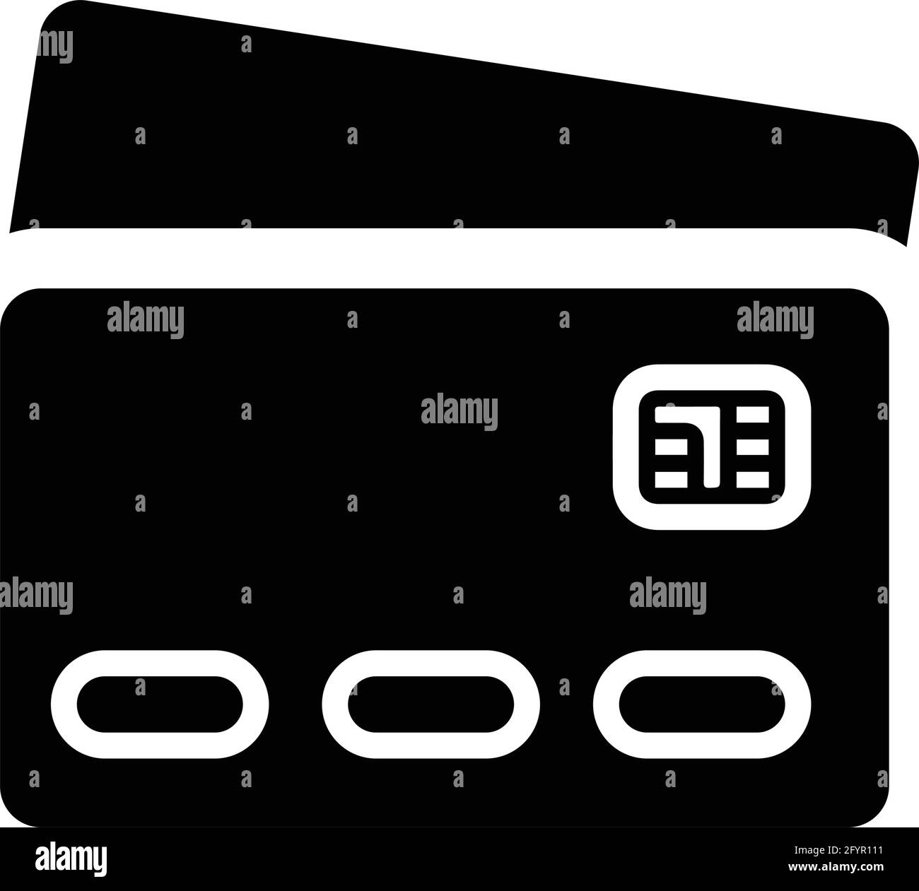 Master card, debit, credit card icon is isolated on white background ...