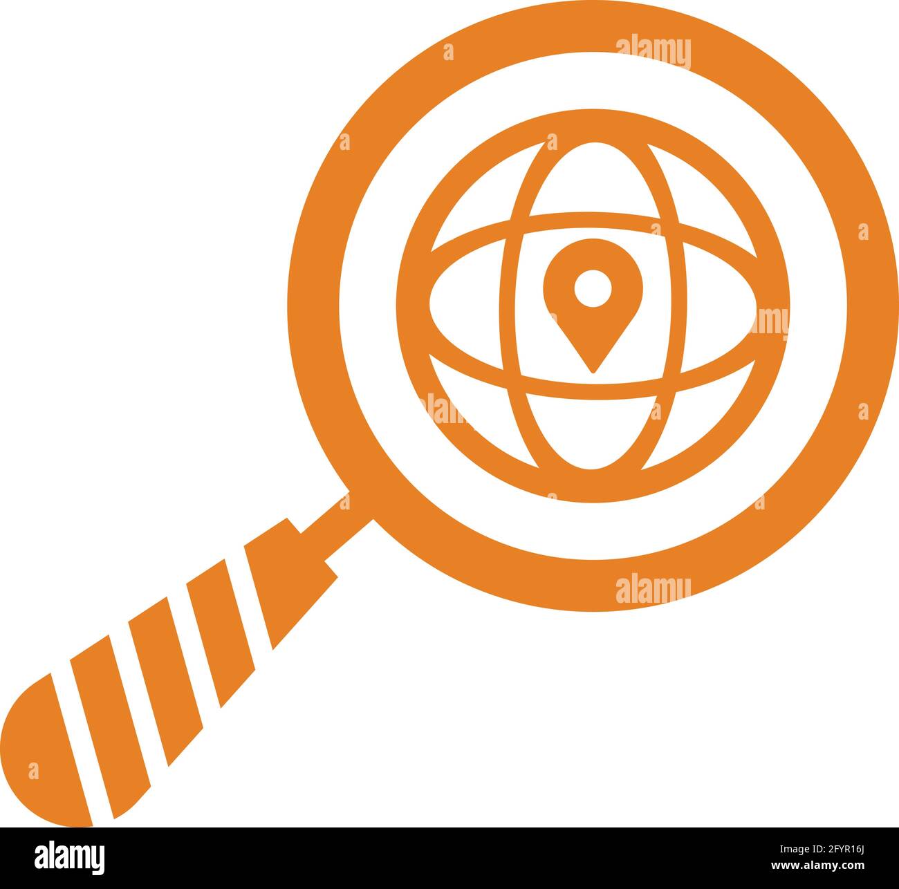 World location search icon - Perfect use for print media, web, stock ...