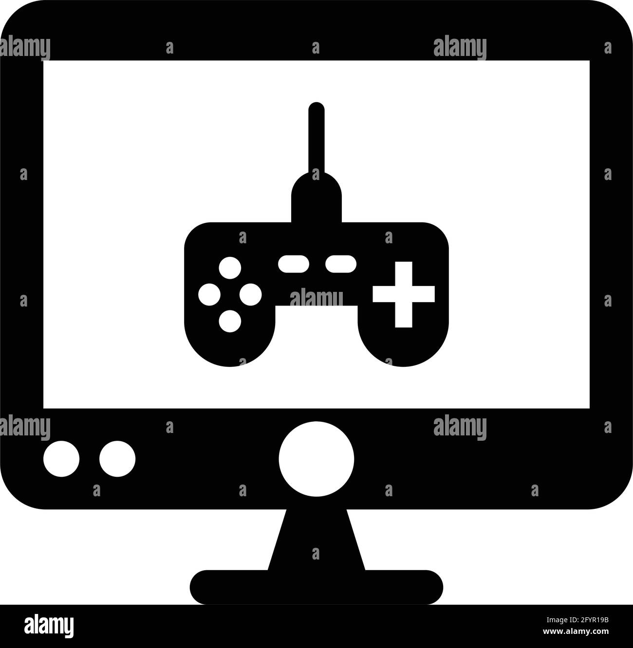 Joystick screen Stock Vector Images - Alamy