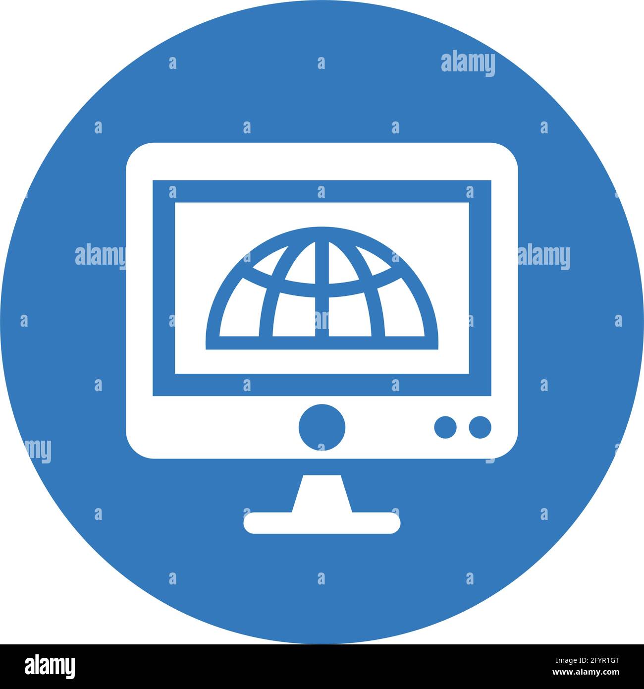 Online presence, management icon - Perfect use for print media, web ...