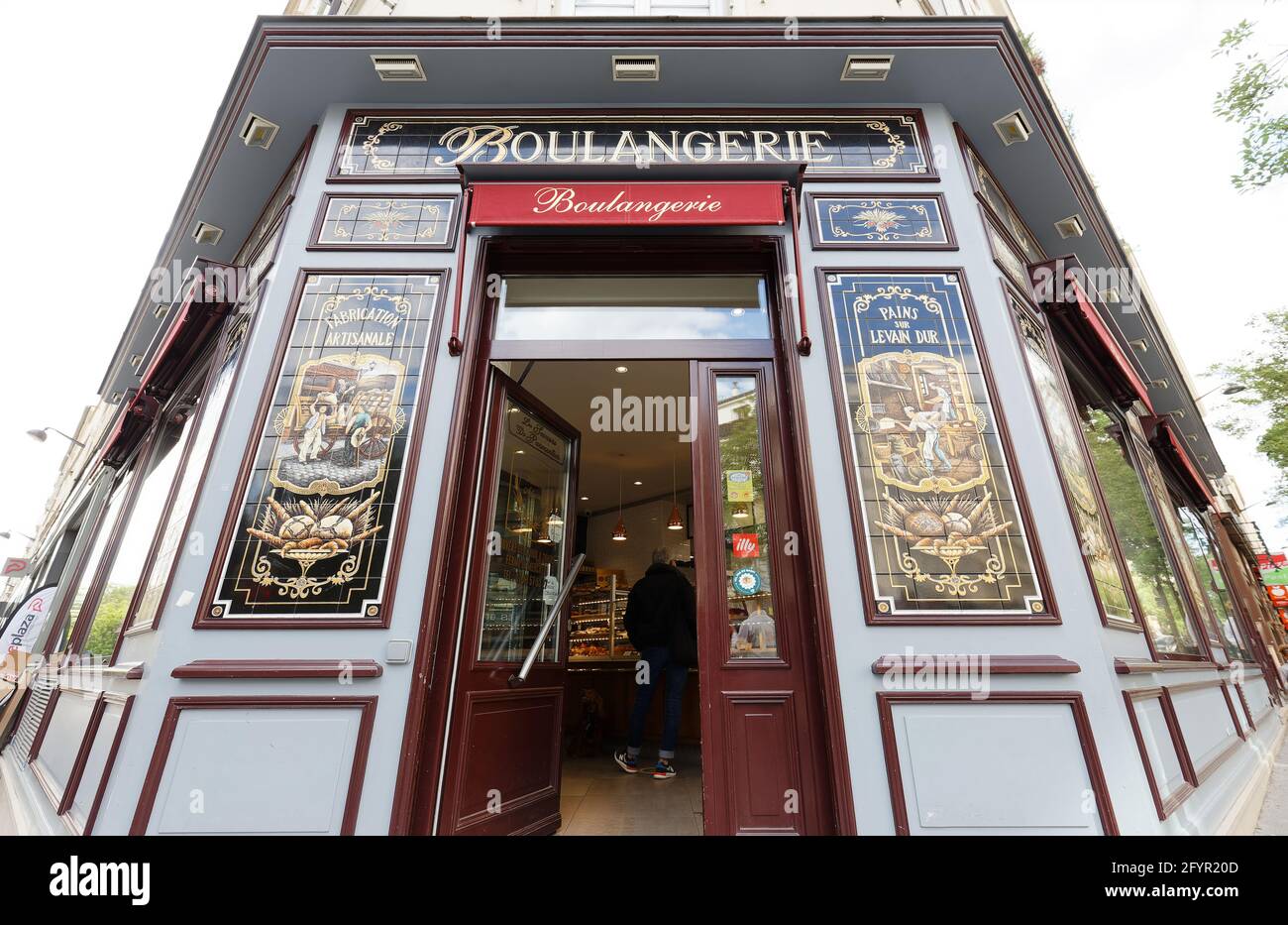 The vintage bakery and cake shop located in 10th district of Paris at ...