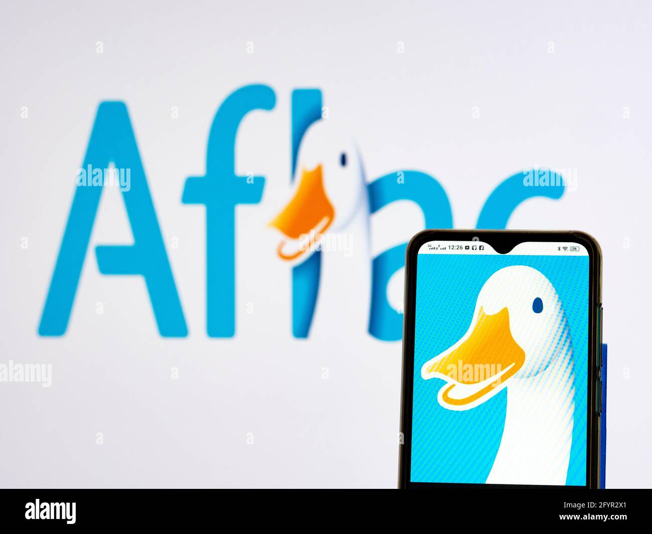 Aflac logo hi-res stock photography and images - Alamy