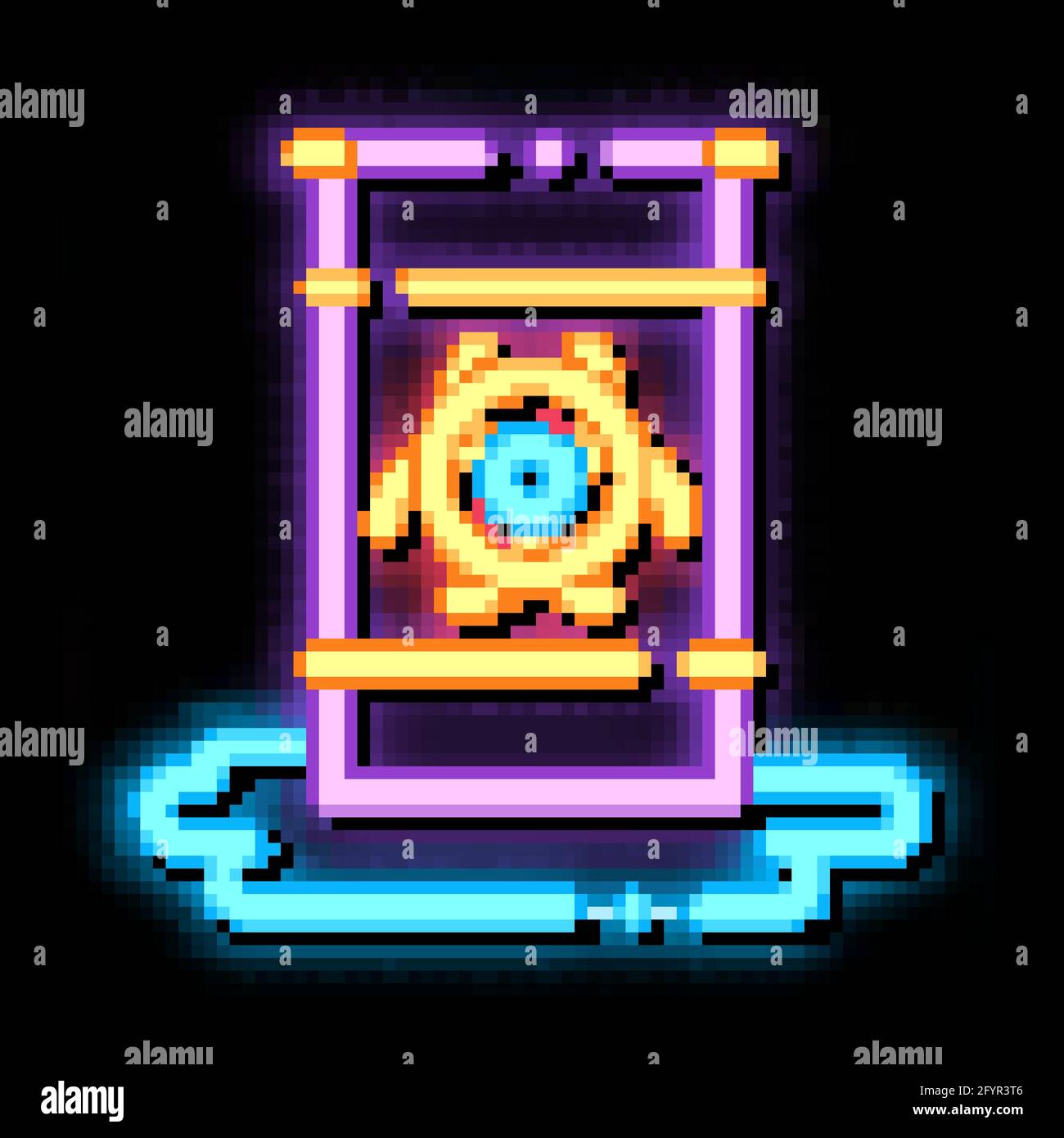 Nuclear Waste Container neon glow icon illustration Stock Vector Image ...