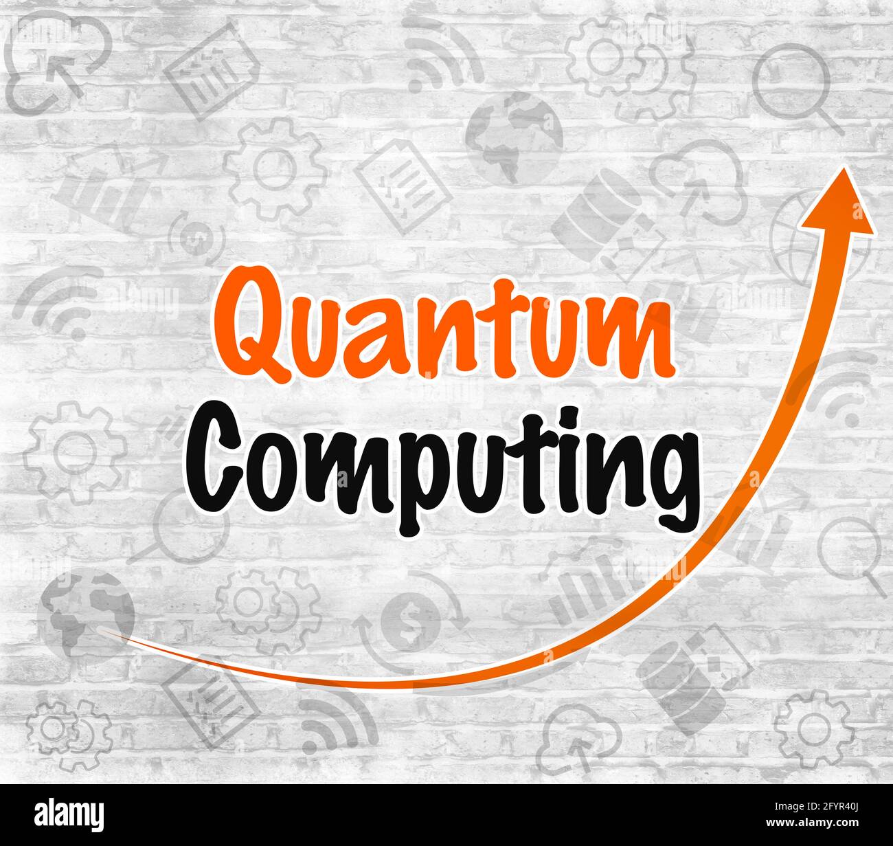 Quantum Computing is the Future Abstract Technological Background ...
