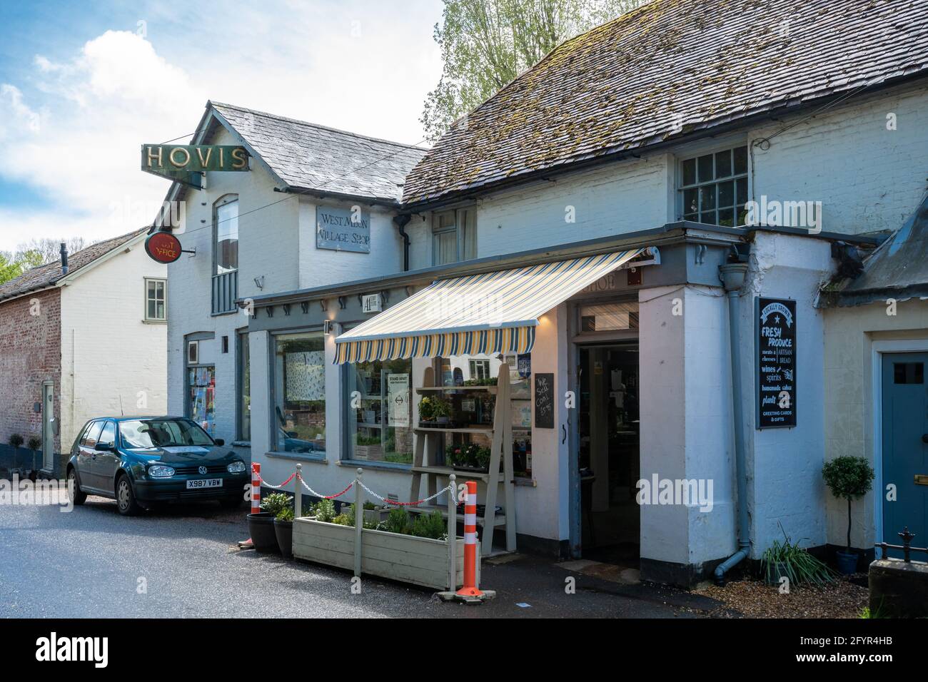 The village shop in West Meon, a pretty village in Hampshire, England ...