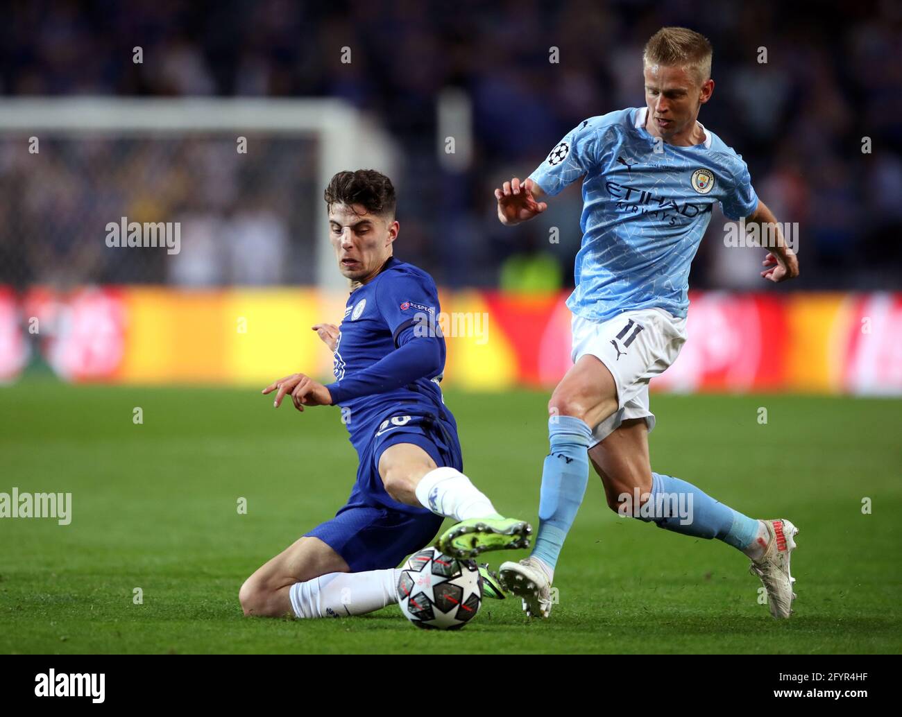 Chelseas Kai Havertz And Manchester Citys Oleksandr Zinchenko Right