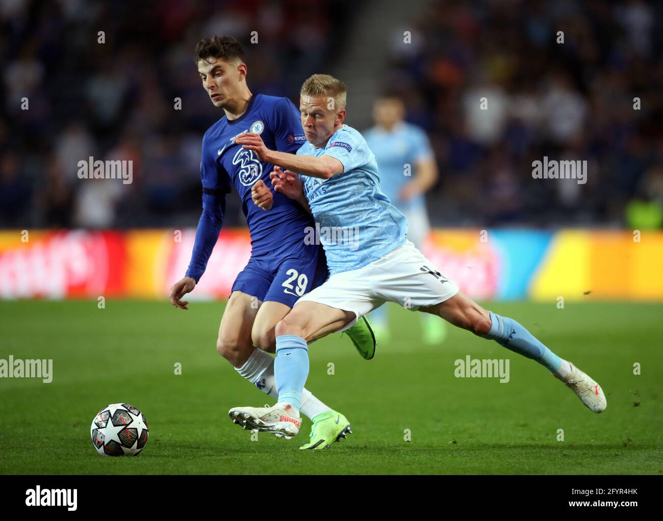 Chelseas Kai Havertz And Manchester Citys Oleksandr Zinchenko Right