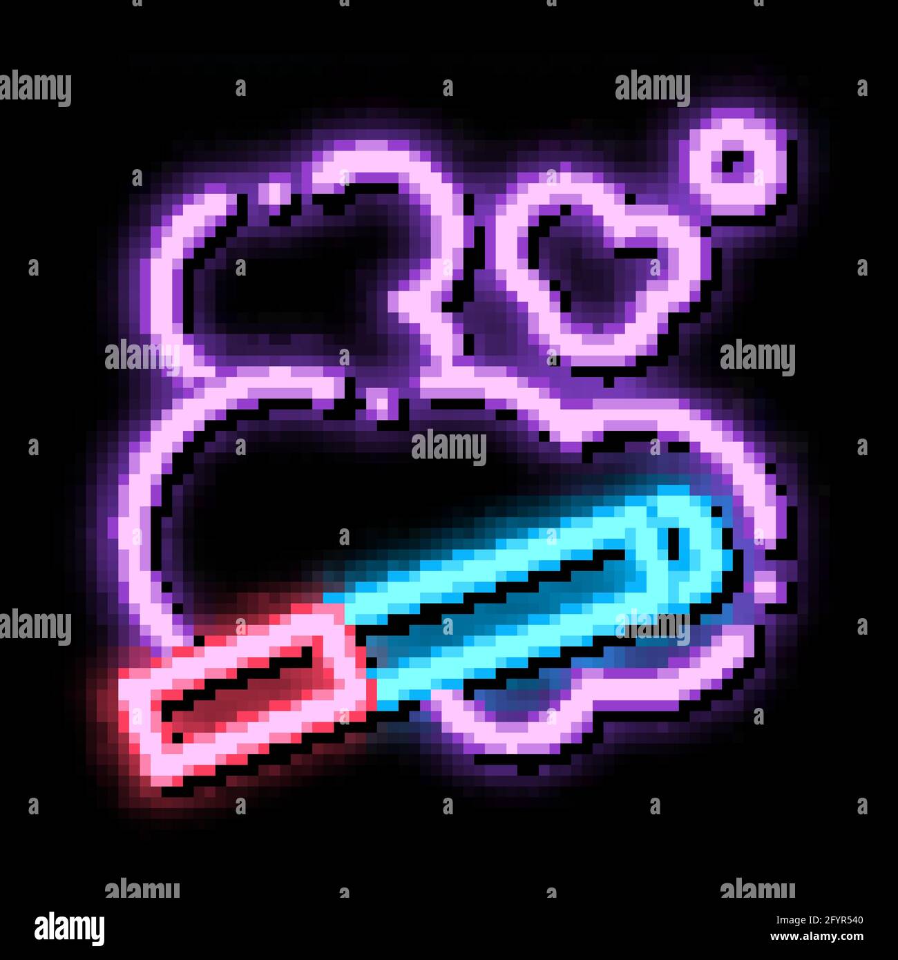 Cigarette And Smoke Steam neon glow icon illustration Stock Vector ...