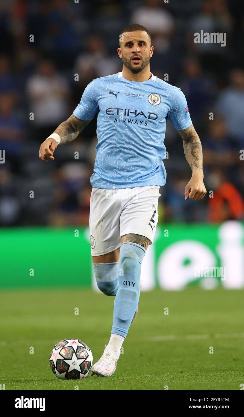 PORTO, PORTUGAL - MAY 29: Kyle Walker of Manchester City during the ...