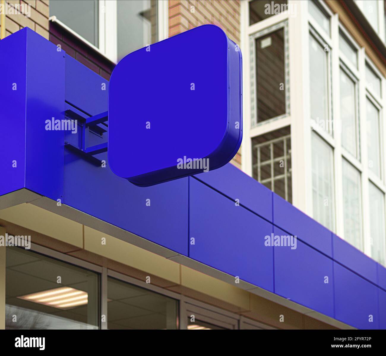 blue store sign shop sign Stock Photo - Alamy