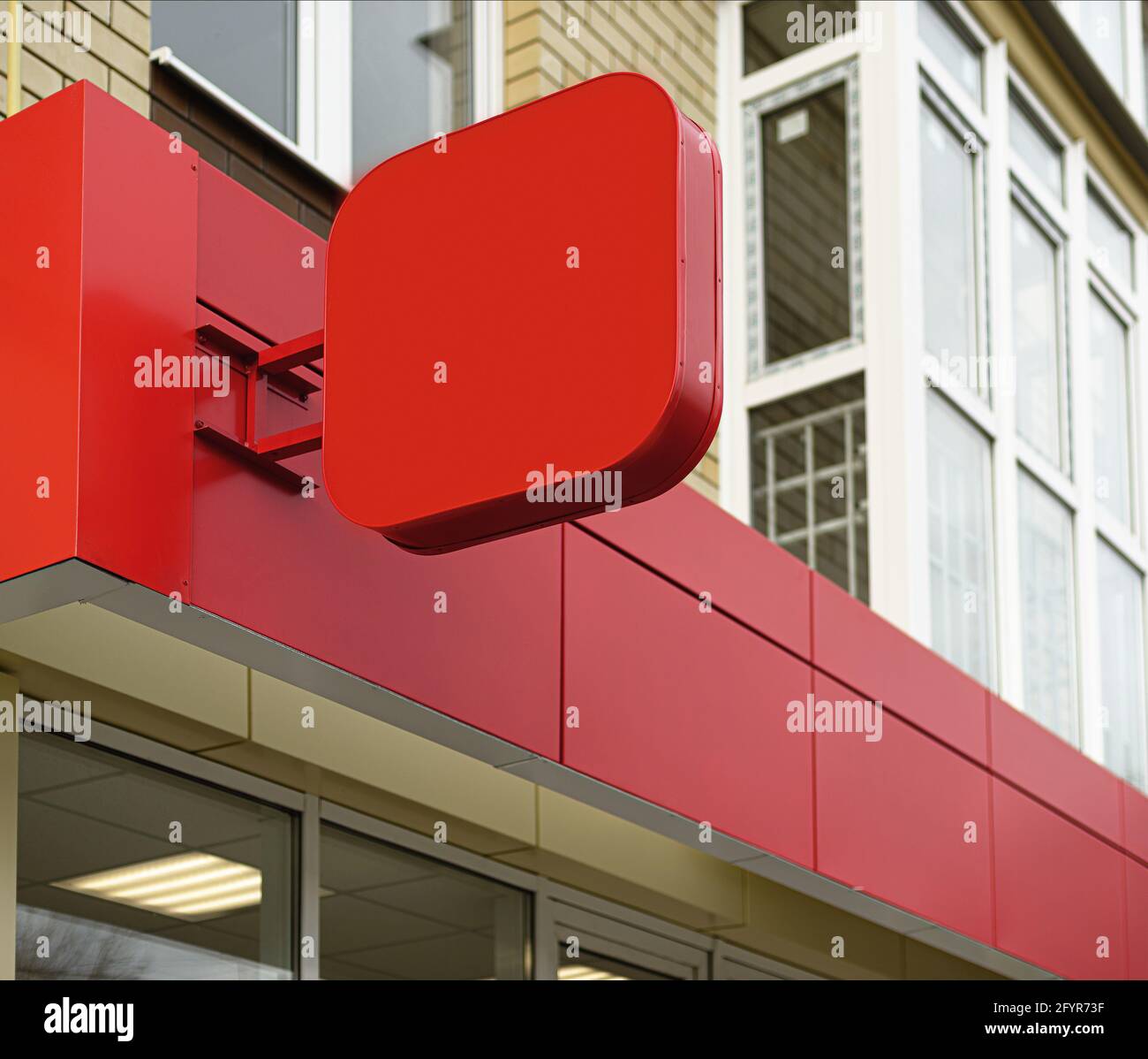 red store sign shop sign Stock Photo - Alamy