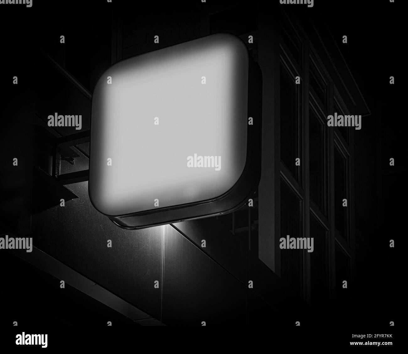 Empty street night Black and White Stock Photos & Images - Alamy