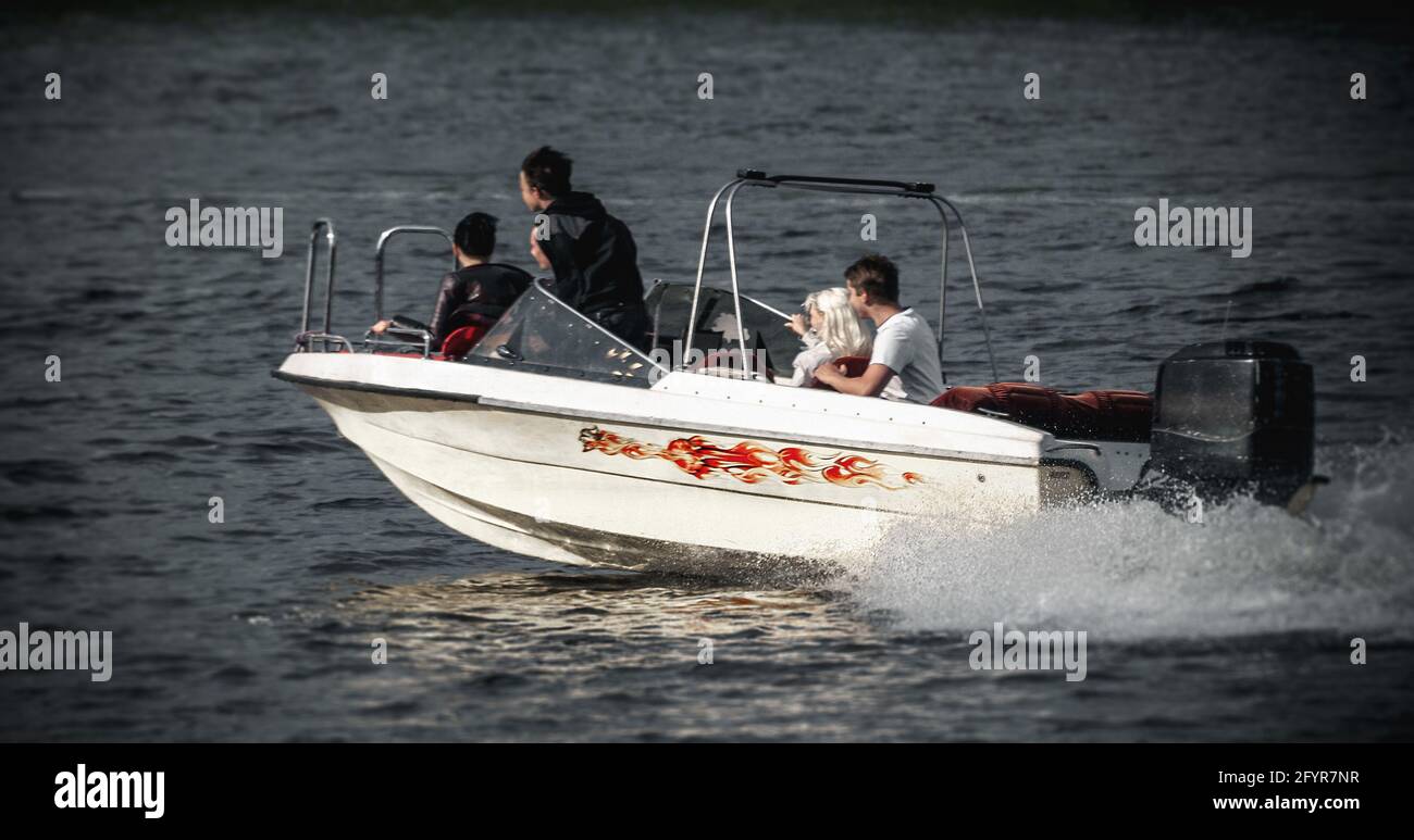 Motor boat motorboat ride hi-res stock photography and images - Alamy