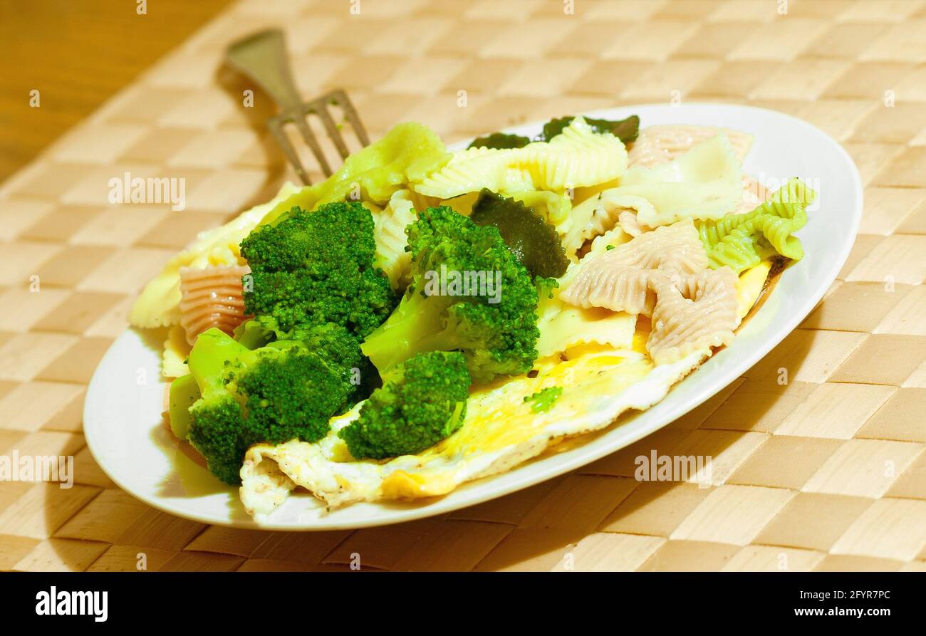 light meal on the sunny table Stock Photo - Alamy
