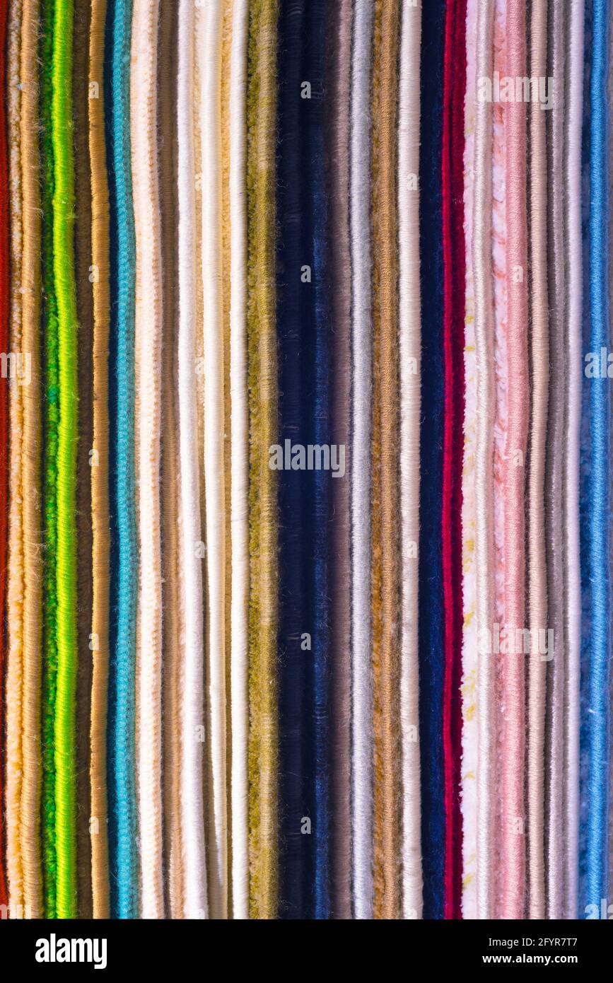 textile production swatches, close up Stock Photo - Alamy