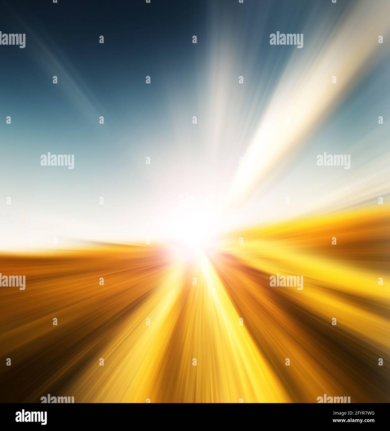 Driving along country road sunset hi-res stock photography and images ...