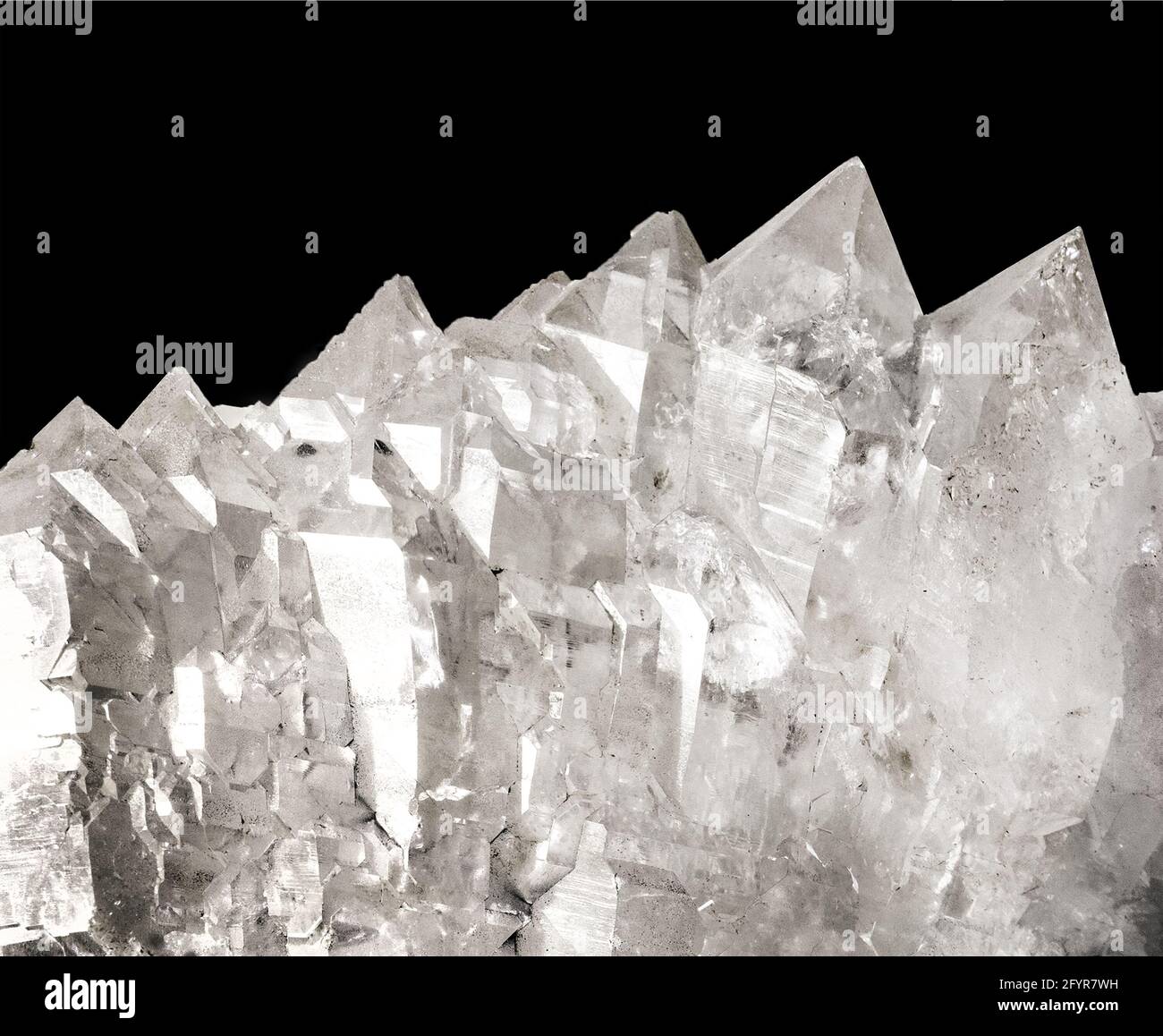 classic crystals the Mountain Quartz Stock Photo - Alamy