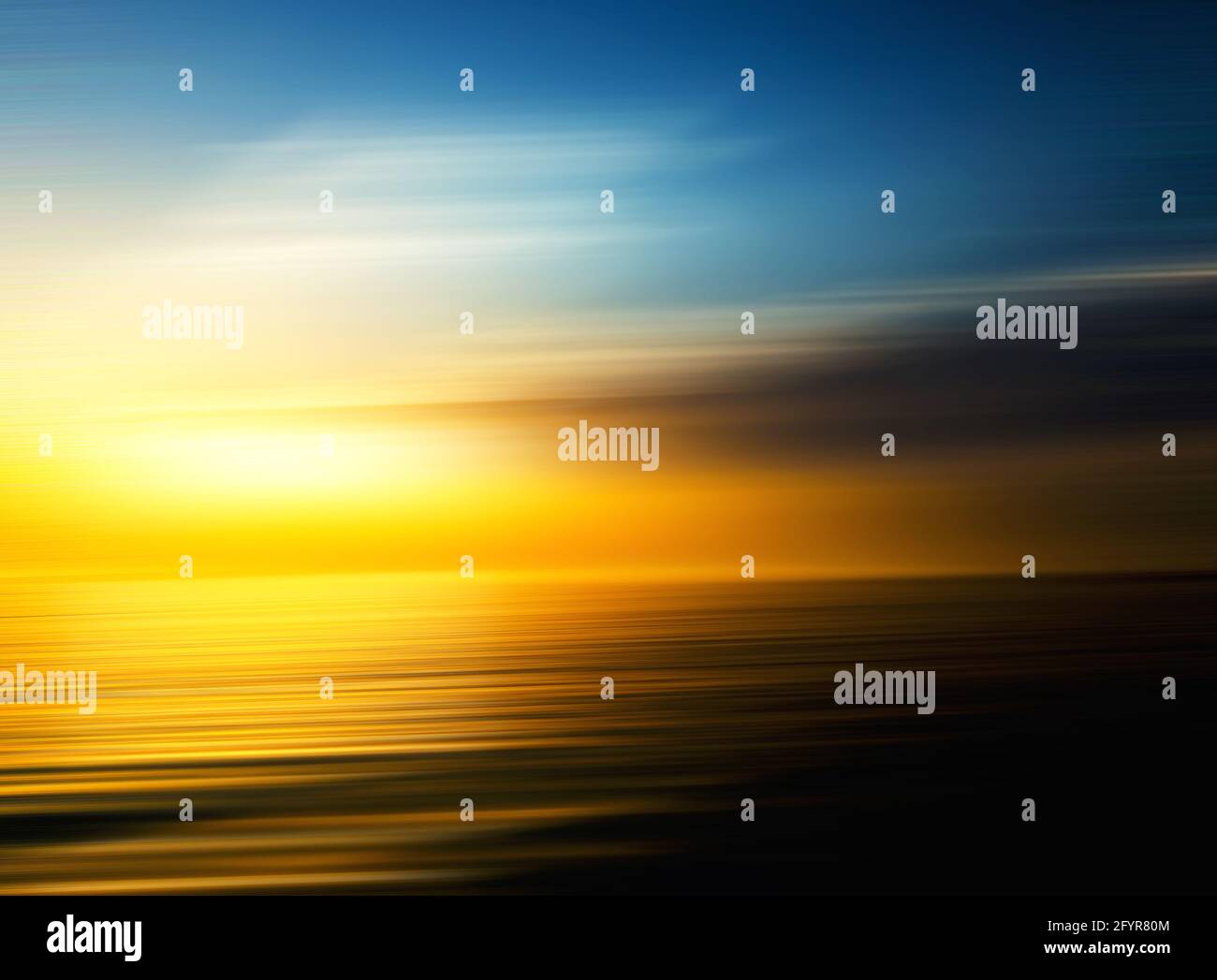 abstract blurry dramatic sea sunset Stock Photo - Alamy