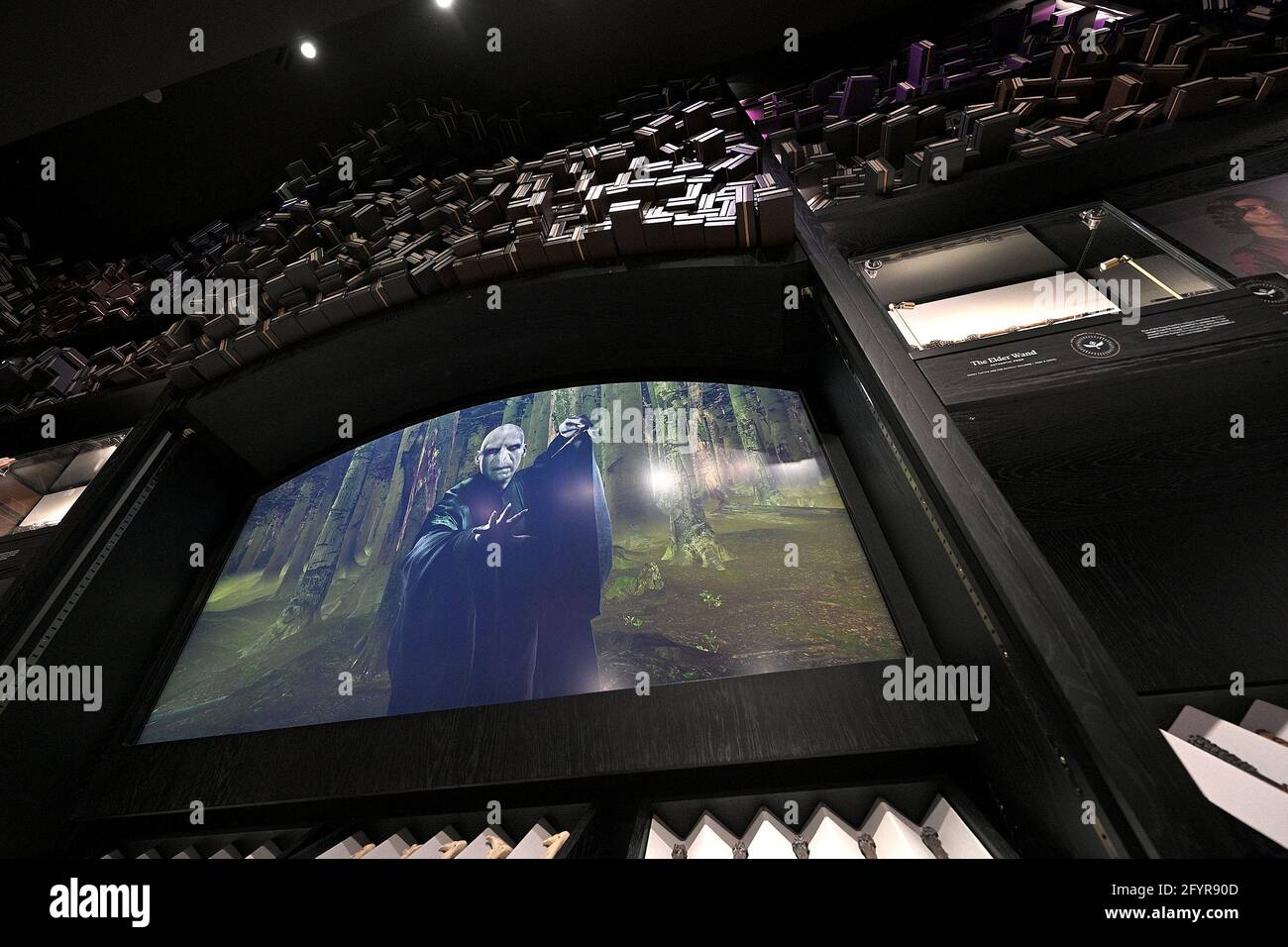 Harry Potter movie character “Lord Voldemort” magic wands on display ...