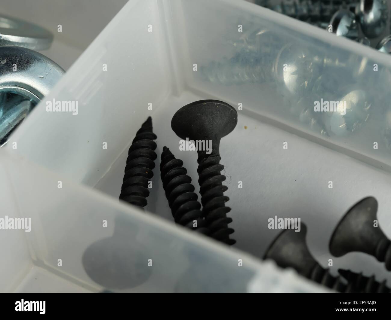 Closeup various industrial fasteners hi-res stock photography and ...