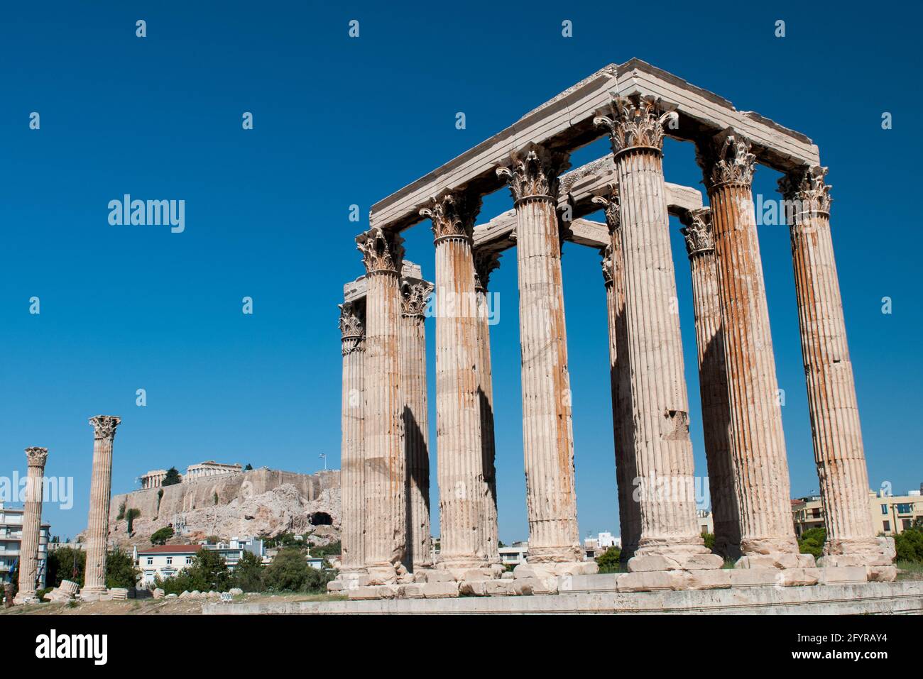 Temple of Olympian Zeus, Athens Greece Stock Photo - Alamy