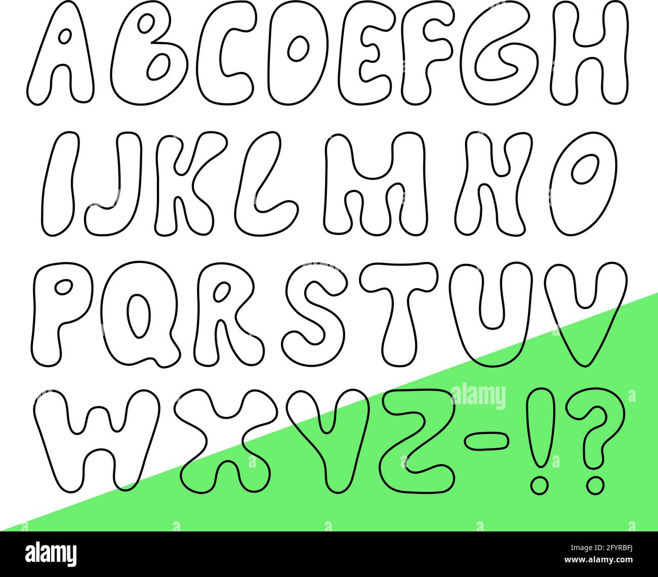 Alphabet letters for kids. ABC vector Stock Vector Image & Art - Alamy