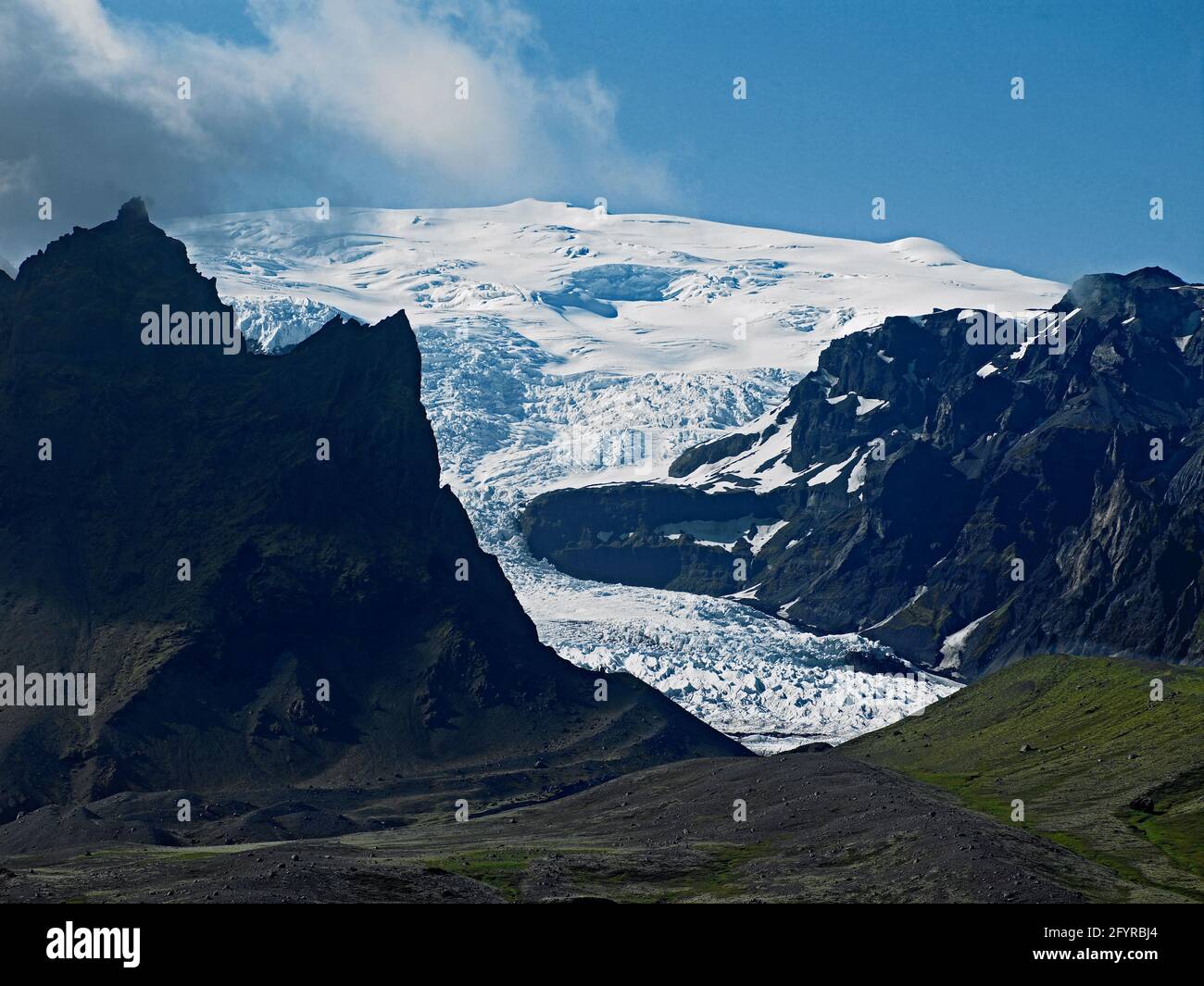 Aerial view of Skaftafell nation park in south Iceland Stock Photo - Alamy