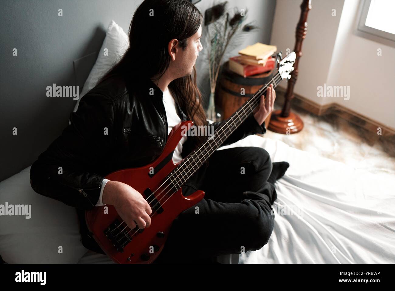 Man playing a bass hi-res stock photography and images - Alamy