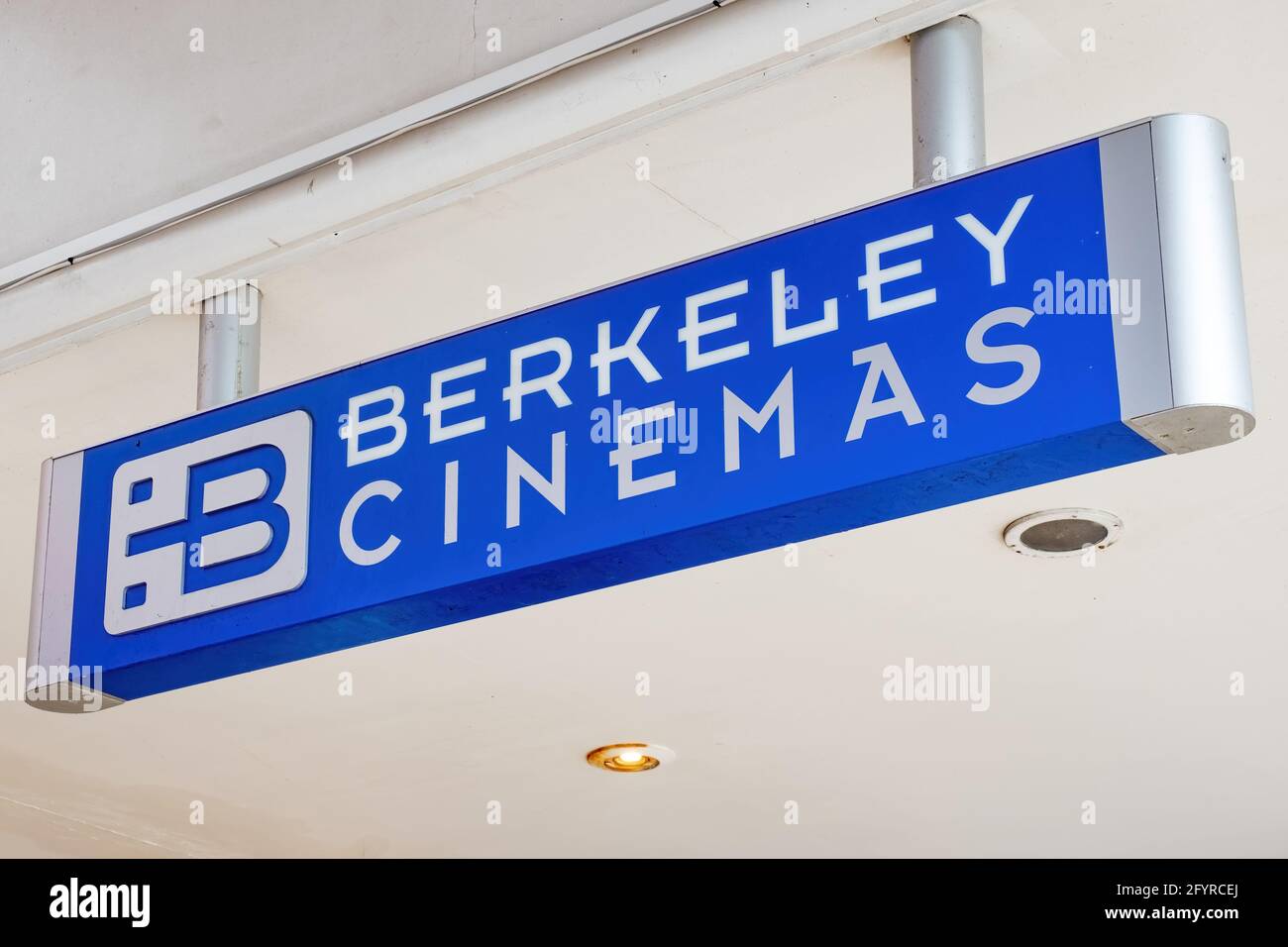 AUCKLAND, NEW ZEALAND - May 18, 2021: View of Berkeley Cinamas in ...