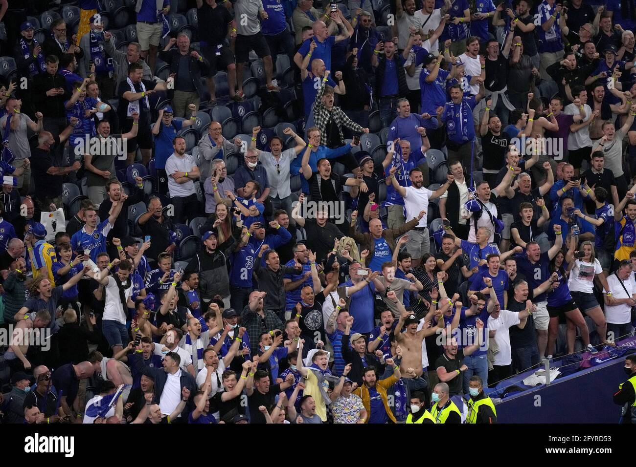Porto fans in the stands at dragao hi-res stock photography and images ...