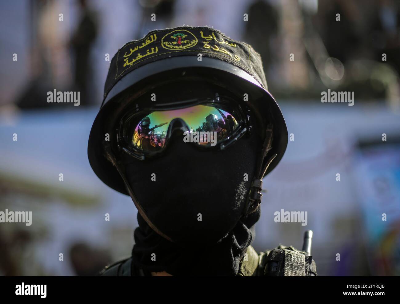 Gaza City, The Gaza Strip, Palestine. 29th May, 2021. A fighter from ...