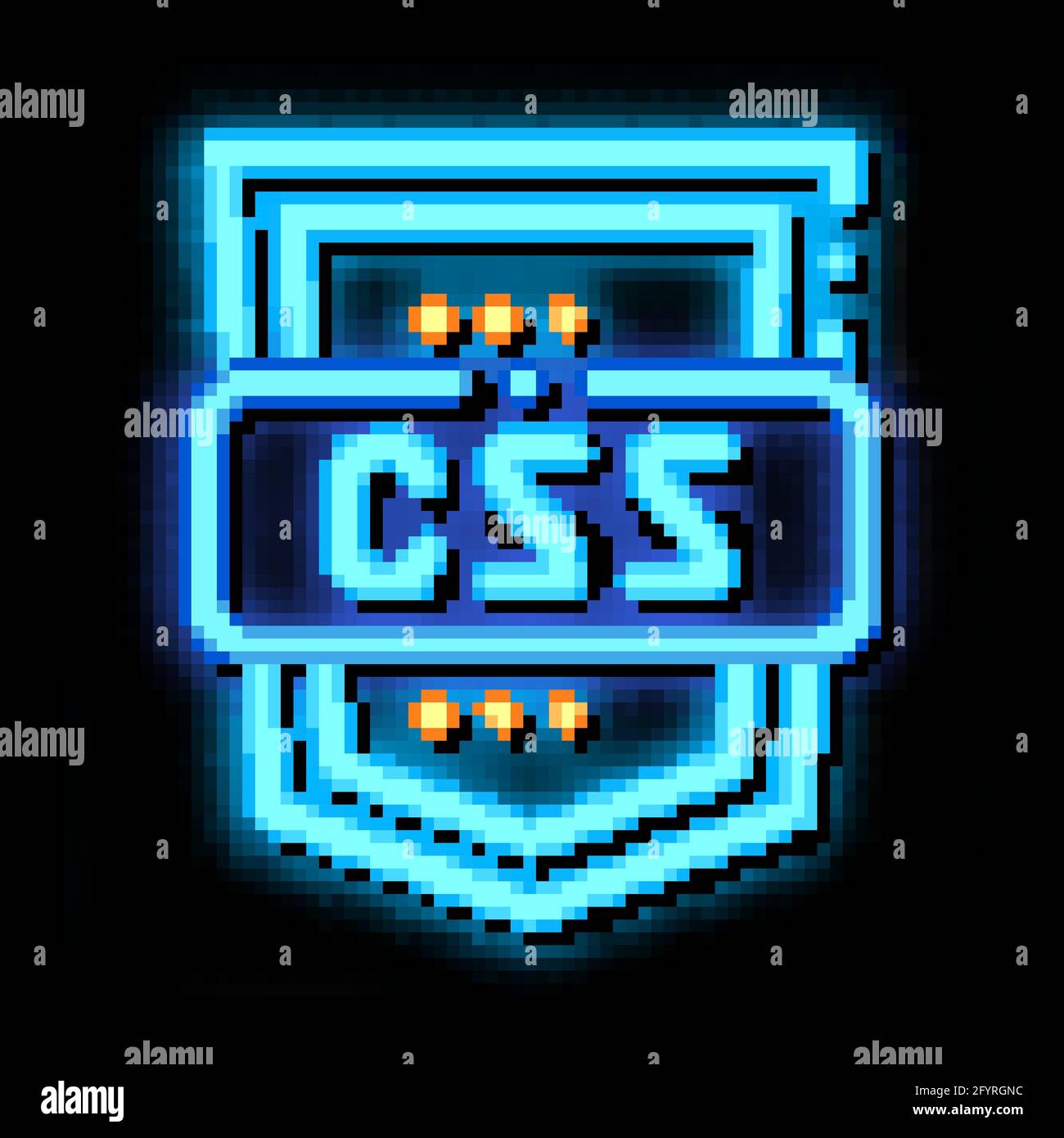 Coding Language CSS System neon glow icon illustration Stock Vector ... Coding Language CSS System neon glow icon illustration Stock Vector ...
