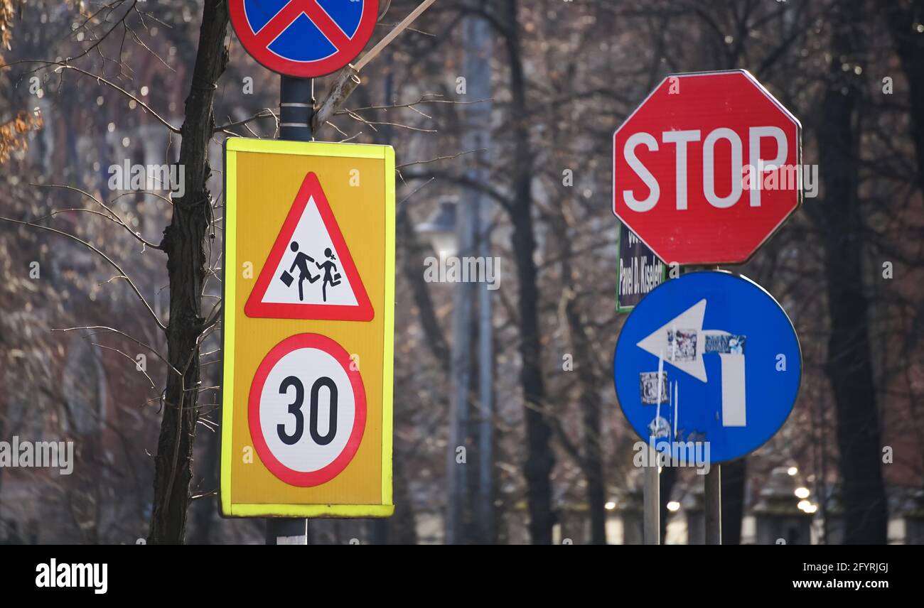 Regulatory traffic signs hi-res stock photography and images - Alamy