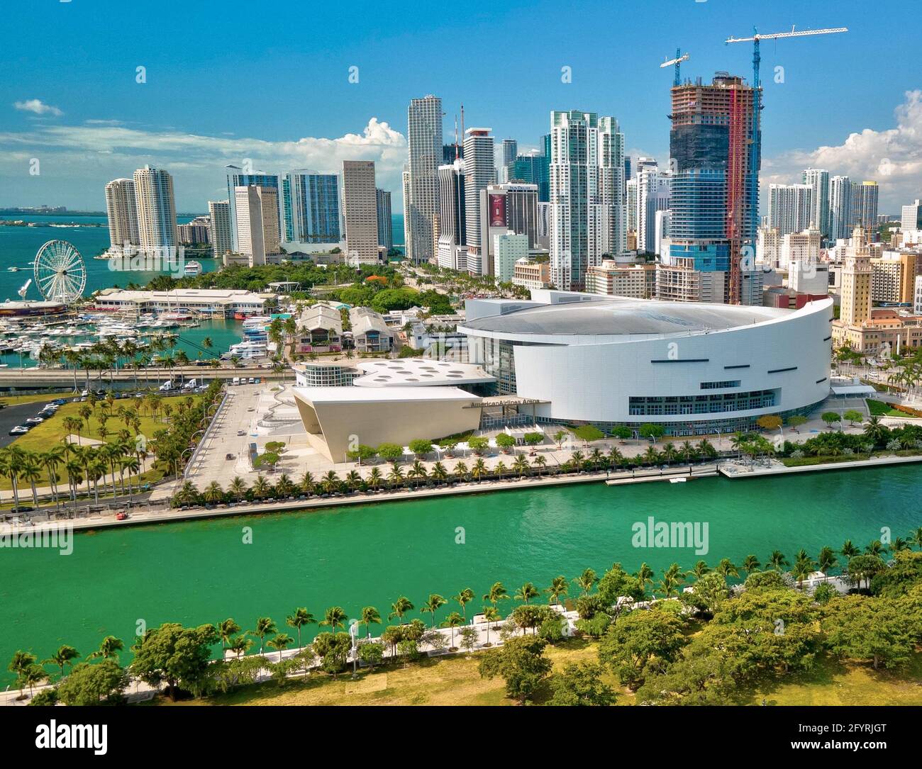 Miami From Above Stock Photo - Alamy