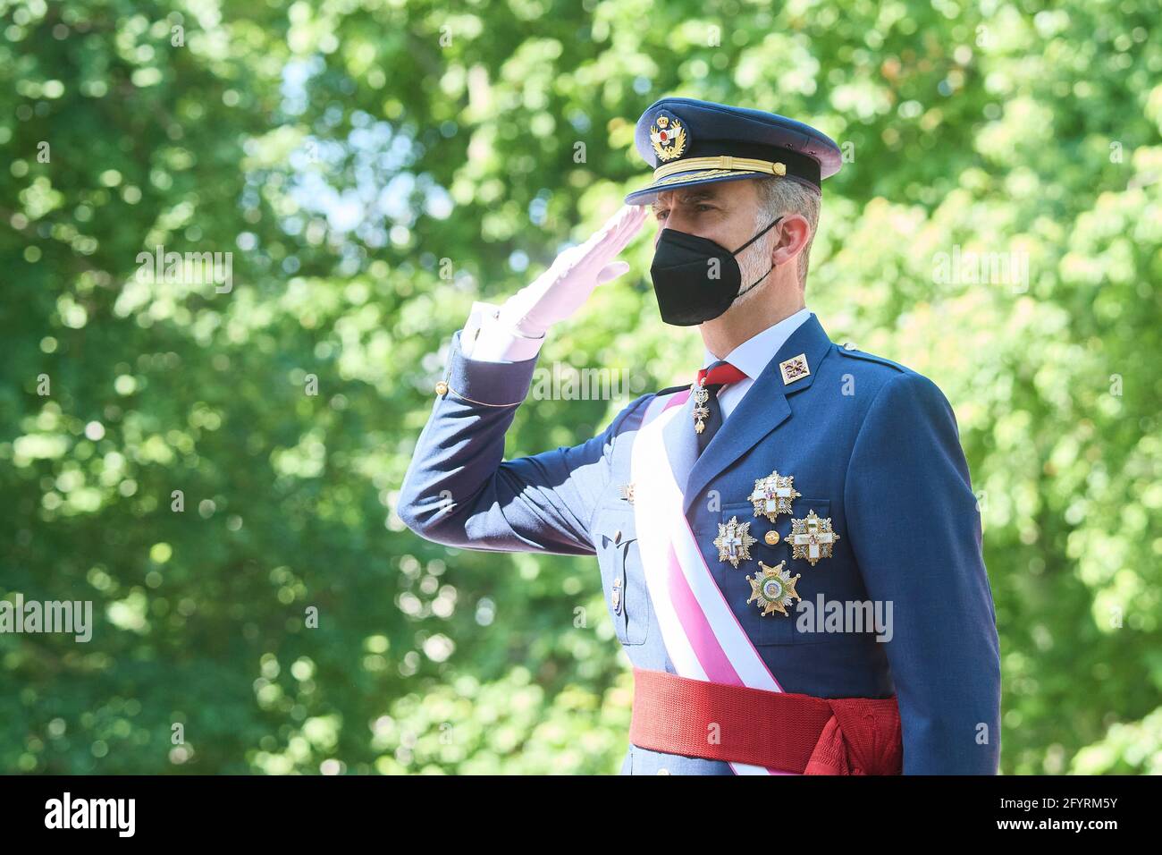 Madrid, Spain. 29th May, 2021. KING FELIPE VI of Spain attends the ...