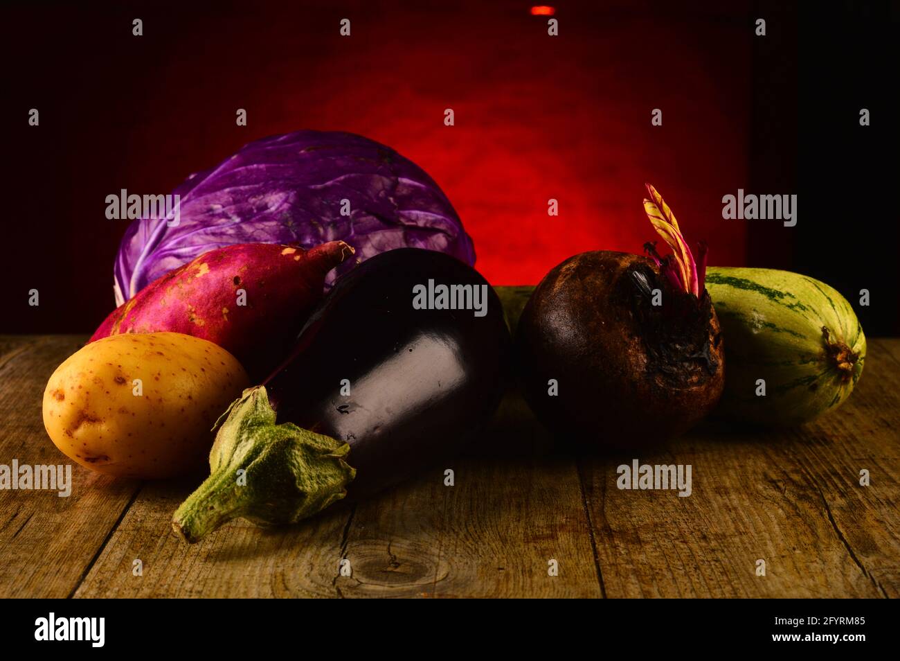 Mix of different vegetables on the table Stock Photo - Alamy